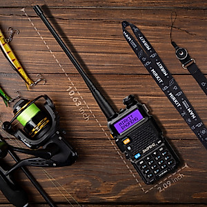 Mirkit Baofeng UV-5R MK4 8W Max Power 2024 Two Way Radio VHF/UHF 144-148/420-450 mhz Ham Radio with 1800 mAh Baofeng Battery, Mirkit Software & Lanyard for Walkie Talkie