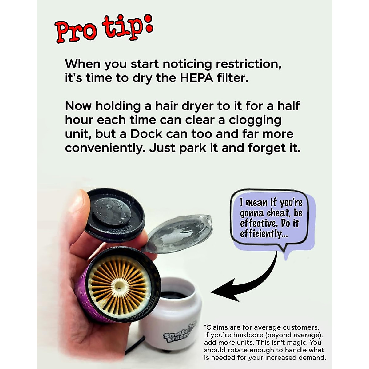 V5 Smoke Eraser | 1000+ Uses | Need More? Rotate 2 Units or Add a Dock to Multiply Lifespans