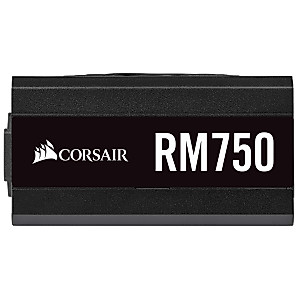 Corsair RM750, RM Series, 80 Plus Gold Certified, 750 W Fully Modular ATX Power Supply - Black