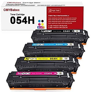 CMYBabee Compatible Toner Cartridge Replacement for Canon Cartridge 054 054H for Canon Mf644cdw Toner Color Imageclass Mf641cw Mf642cdw Lbp622cdw Mf641c Printer