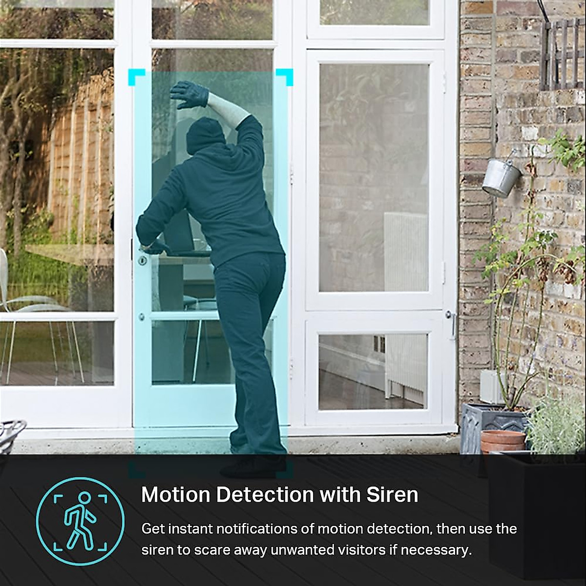 Kasa 4MP 2K Security Camera Outdoor Wired, IP65, Starlight Sensor & 98 Ft Night Vision, Motion/Person Detection, 2-Way Audio w/Siren, Cloud/SD Card Storage, Alexa &Google Assistant Compatible(KC420WS)