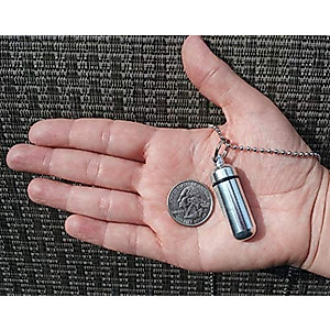 Pasco Specialty Products - Family Assortment of Ten Brushed Silver Cremation URN with Lovely Tube & Instructions - with 10 Velvet Pouches, 10 Ball-Chains & Fill Kit - Made in USA