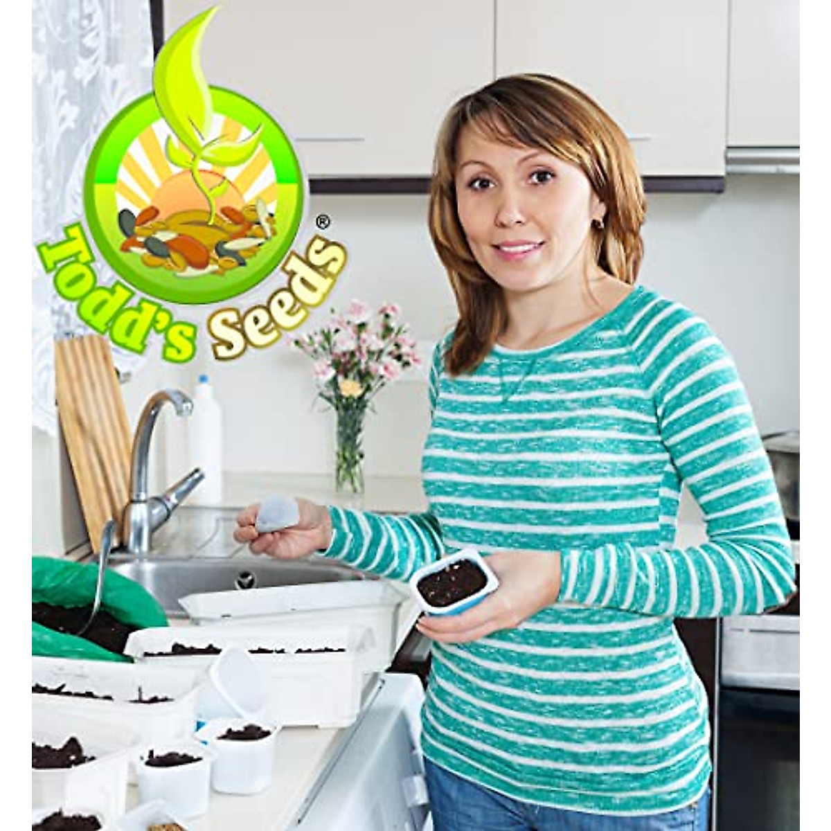 Todd's Seeds Broccoli and Friends Sprouting Seed Mix: Broccoli, Crimson Clover, Red Radish, Alfalfa, Non-GMO, Chemical Free, High Germination (1/4 Pound)