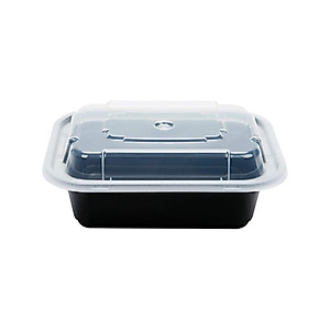 Newspring Pactiv [20 Sets] Meal Prep Containers with Lids, Food Storage, Take Out, Lunch Box, Portion Control, Microwave/Dishwasher/Freezer Safe, BPA Free, Factory Sealed, Made in USA (12 OZ - Small)