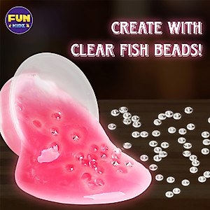 35.16 FL OZ Glow in The Dark Slime for Kids 6+, FunKidz 1040 ML Large Slime Pack Neon Colors Slime Kit Green Blue Pink Yellow Big Slime Gifts for Boys Girls Birthday Party