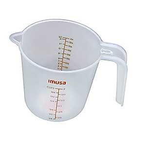 IMUSA USA 2 Cup Plastic Measuring Cup, Transparent