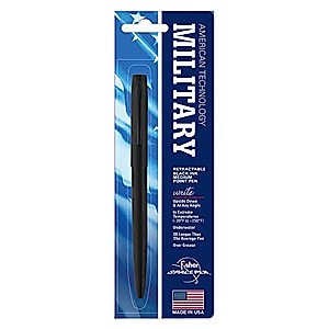 Fisher Space NonReflective Military Cap-O-Matic Space Pen, Matte Black (SM4B)