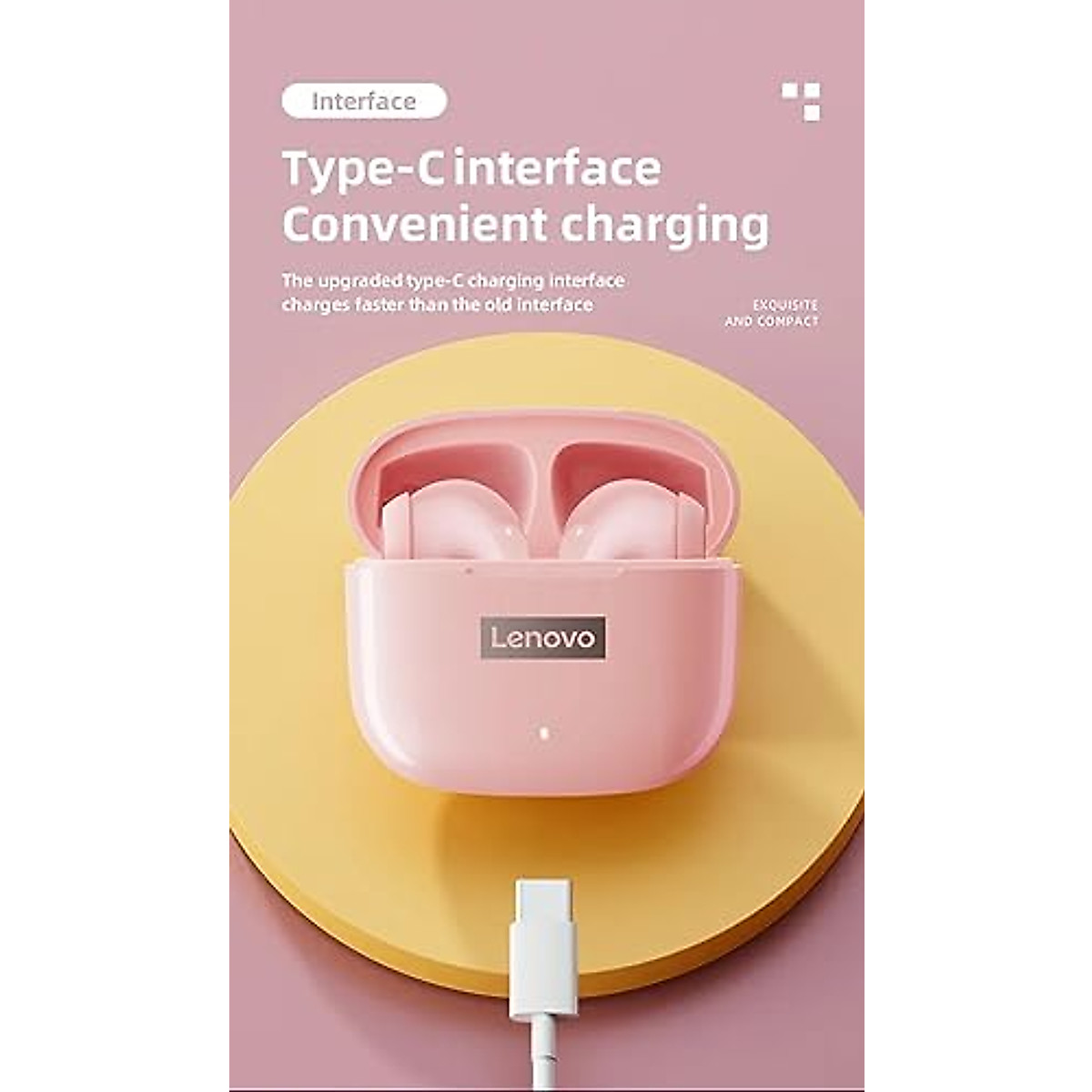 Thinkplus LP40 Pro TWS Earphones Wireless Bluetooth 5.1 Sport Noise Reduction Headphones Touch Control 250mAH 2022