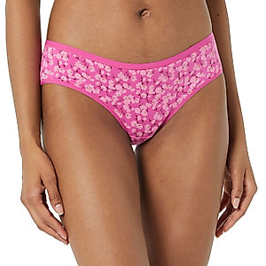 Amazon Essentials Women's Cotton Hipster Underwear, Pack of 6, Multicolor/Ditsy Floral/Dots/Floral, XX-Small