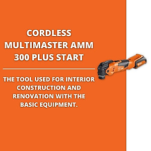 Fein Multimaster Tool AMM 300 Plus Start Oscillating Kit - 12V Battery-Powered Cordless Multi Tool for Interior Work and Renovation - Includes 7 Accessories and Case - 71293261090