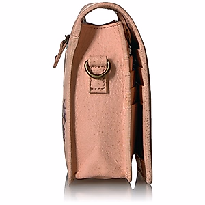 Anna by Anuschka Women’s Hand-Painted Genuine Leather Two Fold Wallet On a String - Vintage Garden