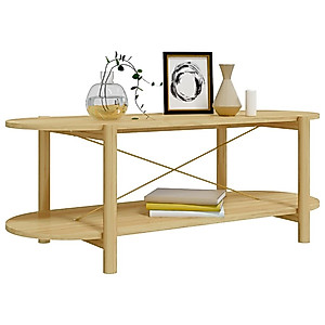 QJBSAVVA Coffee Table 43.3"x18.9"x15.7" Engineered Wood,Living Room Furniture Side Tables Narrow Bedside Tables Suitable for Meeting Rooms, Reception Rooms, Offices