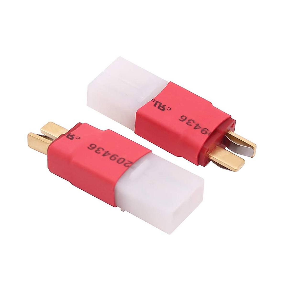 OliRC 2pcs T-Plug Style Male to plug for Big Tamiya Female Adapter Connector(C129-2)