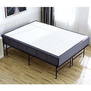 TATAGO 9 Inch Heavy Duty Box Spring Mattress Foundation 3000lbs Max Weight Capacity/No Noise/Easy Assembly,Full