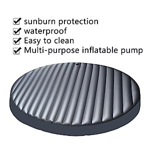 RJGKXE Outdoor Daybed Cushion,Round Matterss,Daybed Replacement Cushions,3" H X 66" D Circle,Upholstery Electric Inflatable Cushion,Pool Hammock,Water Hammock, Lounge Chair, Hammock, Drifter
