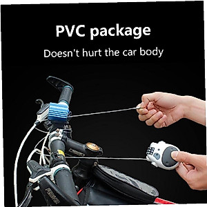 Retractable Cable Lock Mini Lock Number Padlock Luggage Locks with Cable for Suitcases Bike Snowboard Stroller