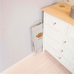 Okato Miffy Boris Folding Laundry Basket, Vertical, 10.6 gal (42 L), Face Only, Boris, Width 9.4 x Depth 16.5 x Height 21.9 inches (24