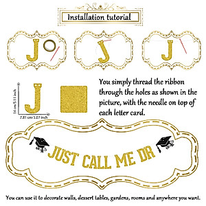 Just Call Me Dr Banner, Doctorate Degree Graduation Decorations, Congrats Doctor Decor, We're So Proud of You, 2024 College Graduation Party Decor Supplies