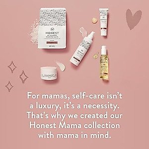 The Honest Company Honest Mama Glow On Body Cream | Hydrates, Firms, + Tightens Skin | Shea Butter, Avocado Oil, Vitamin E | 6 oz