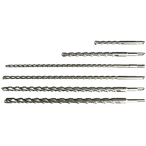 20pcs SDS Plus Rotary Hammer Drill Bits, SDS+ Carbide Tipped Stone Concrete Masonry Hole Tool Set For Ceramic Tile, Brick, Wall 3/16"~13/16" with Storage Case