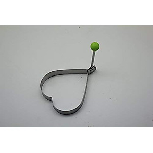 Sailing Thicken Stainless Steel Fried Egg Ring Mold/Pancake Ring Mold with Egg Strainer & Oil Brush - Set of 5