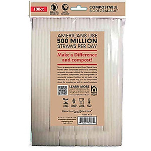 100 Compostable Straws (100)