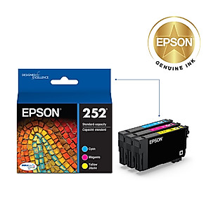 EPSON T252 DURABrite Ultra Ink Standard Capacity Color Combo Pack (T252520-S) for select Epson WorkForce Printers, 1 Size