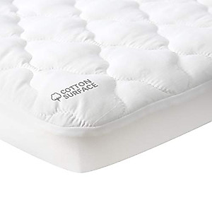 Waterproof Pack N Play Mattress Pad Protector with Cotton Fabric and Lovely Print Pack N Play Sheets