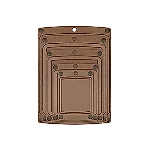 Epicurean All-In-One Cutting Board with Slip Feet and Juice Groove, 17.5-Inch × 13-Inch, Nutmeg/Brown