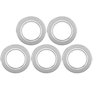 balacoo 5pcs Bird Wood Box Predator Hole Bird Breeding Cage Ring Guard Metal Anti Bite Bird Nest Box Ring 105mm