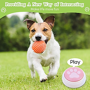 Dog Talking Button Set, Recordable Button,Dog Buttons for Communication, 30 Second Custom Recordable Talking Button Dog Training & Behavior Aids Talking Buttons for Dogs Answer Buzzers (Set of 6)