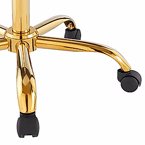 Modway Distinct Tufted Swivel Performance Velvet Office Chair, Gold Navy