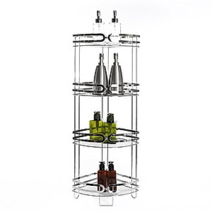 BINO 'Orbit' 4-Tier Corner Spa Tower, Nickel