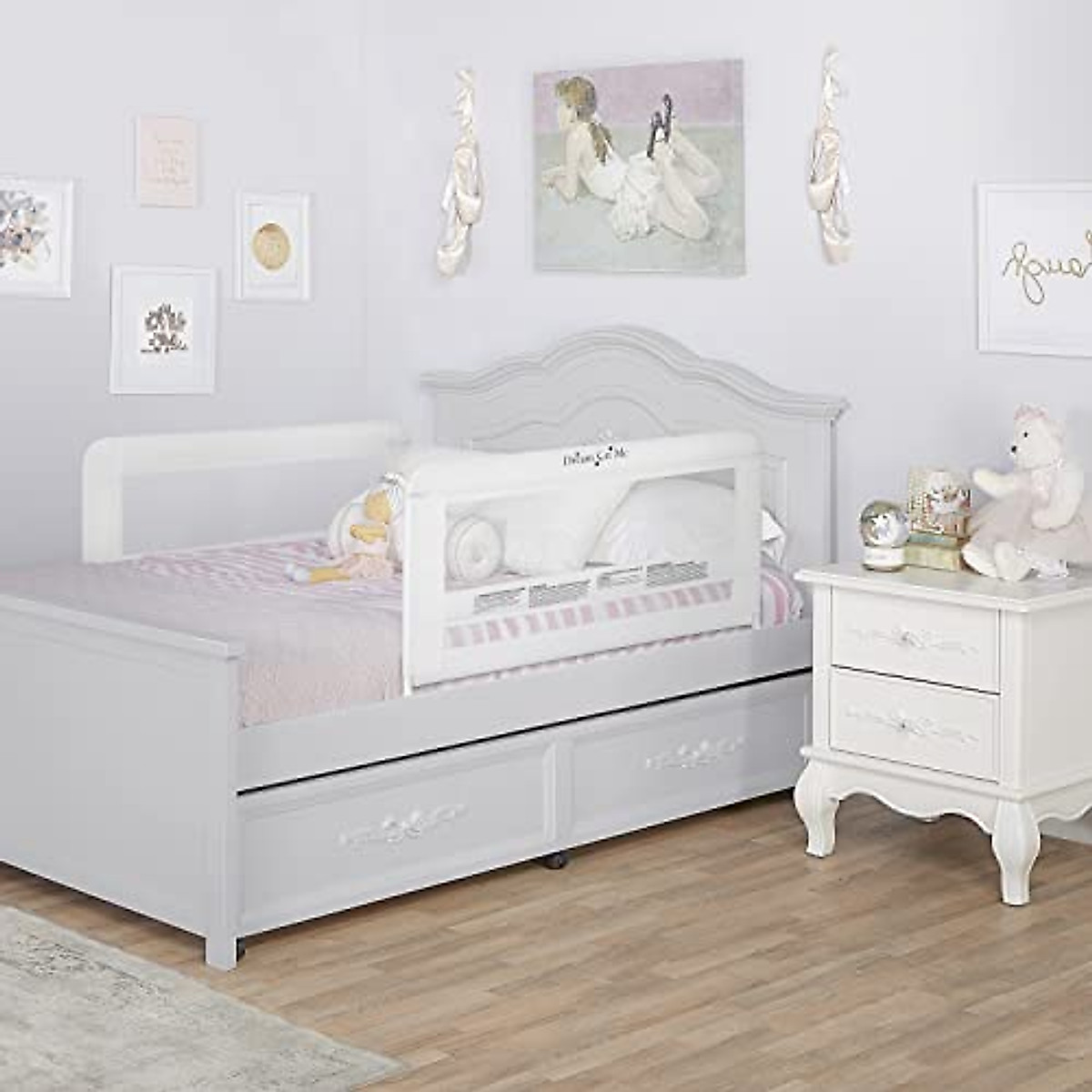 Dream On Me Lilibet Twin/Full/Queen Mesh Safety Bed Rails | Set Double Pack | 2340