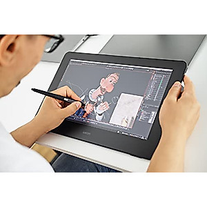 Wacom Cintiq Pro 16 – Professional Drawing Tablet with Screen, Stylus Pen Battery-Free & Pressure-Sensitive, Compatible with Windows & Mac, 4K Resolution, Perfect Tablet for Drawing & Graphics Design