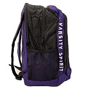 Varsity Spirit Cheer Backpack for Cheerleaders and Athletes - Durable, Spacious with Extra Pockets for Uniforms, Dance Gear & Gym Essentials - Versatile Cheerleading Bag for Practice & Travel - Purple