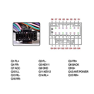 SecosAutoparts Car Stereo Radio Power Harness Cable Wire Adapter AMP 16 Pin Compatible with Toyota Camry 4Runner Avalon Corolla Tacoma Venza Yaris Highlander Matrix Prius