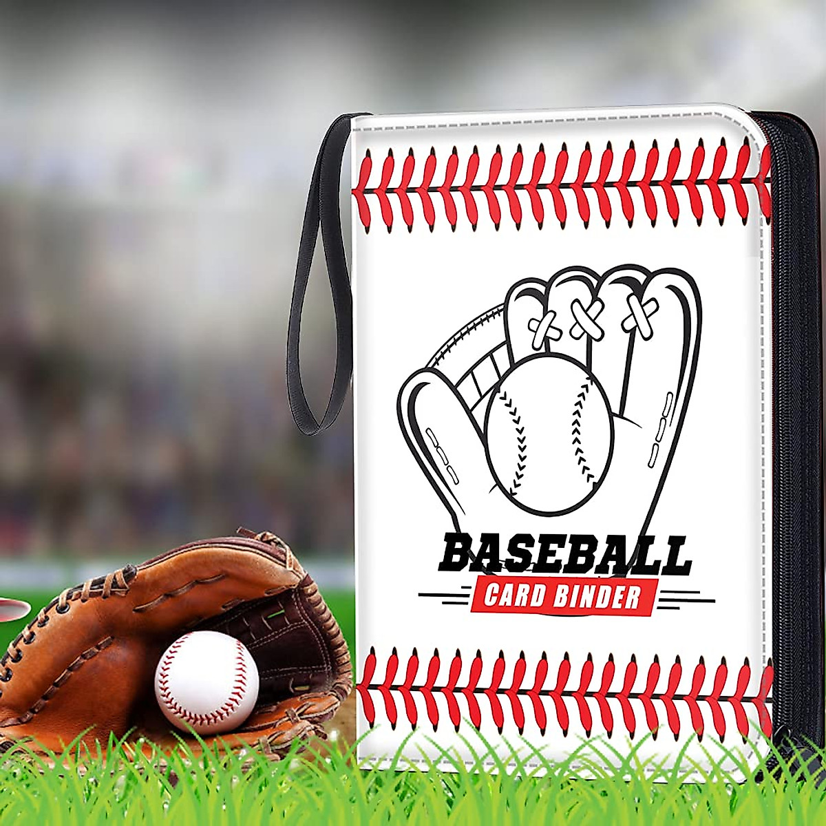 720 Pockets with Trading Card Binder, 9-Pocket Baseball Card Sleeves Card Holder Album Protectors, Penny Sleeves for Trading Cards Fit for Sport, Game, Standard Cards Holder for Kids (Baseball)