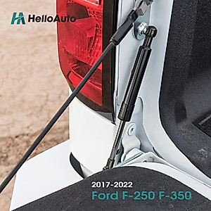 HelloAuto Truck Tailgate Assist Shock fit for Ford F250 F350 2017 2018 2019 2020 2021 2022 2023 2024, F150 Truck Accessories, Super Duty Heavy Duty Tailgate Shock(black), Pack of 1