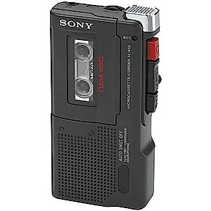 Sony M-450 Microcassette Recorder with 30 Hours of Battery Life