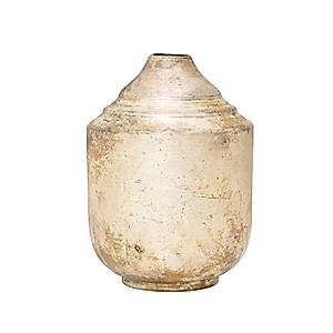 Creative Co-Op Metal, Champagne Gold Finish Vase