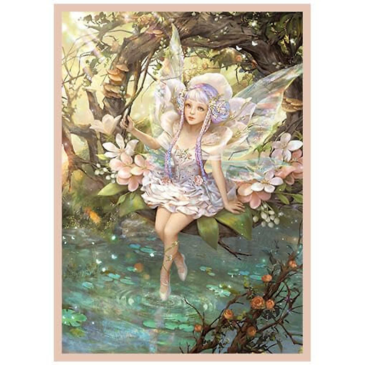 Fantasy North - Tatiana Elgane - Fairy Princess - 100 Smooth Matte TCG Trading Card Sleeves - Fits Magic MTG Commander Pokemon and Other Card Games - Playing Card Sleeves