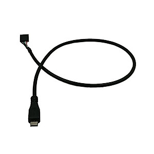 zdyCGTime 50CM Micro USB 5pin Male to 1x 5Pin Female 0.1" USB Header PCB Motherboard Cable