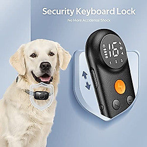 Dog Shock Collar, Vegamile Dog Training Collar with Remote 1600FT, IPX7 Waterproof Electric Shock Collar with Vibration, Shock, Beep,Rechargeable Shock Collar for Large Dog,Medium Dogs,Small