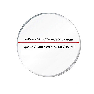 Bathroom Mirror Mirror,Illuminated LED Backlit, Wall Mounted Vanity Lighted Mirror, Bedroom/Living