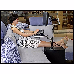 MagicHold Height Adjusting Sit Stand Computer,Monitor,Laptop,Tablet for Bed Office Stand Mount Workstation