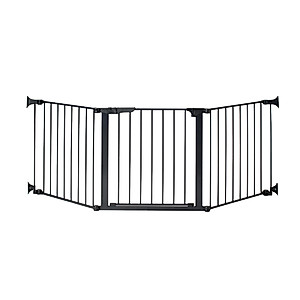 KidCo - Custom Fit Auto Closing ConfigureGate Baby Gate with with 30 Inch Door Section, Baby Fence, Safety Gate (Black)