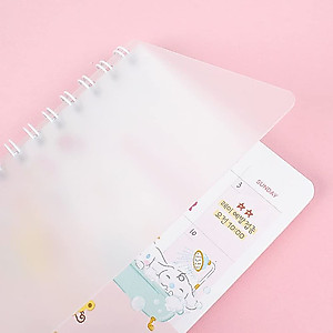 Kity Friends Cute Kitty Character 365 Daily Undated Planner Scheduler Diary 1PC (Mint)