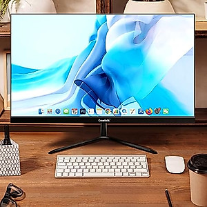 Gawfolk 22 Inch Computer Monitor, 100Hz Ultra-Thin Zero Frame Curved Display, Full HD 1920 x 1080p, HDMI VGA Home Office Business PC Monitor (No Speaker)