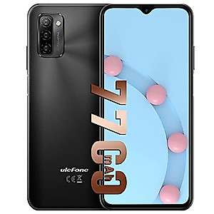 Ulefone Unlocked Smartphones, Note 12P 6.82-inch HD+ Display Unlocked Cell Phones, 7700mAh Battery, Octa-core 4GB+64GB, Android 11, 13MP Triple Rear Camera, Dual 4G Mobile Phone (Black)